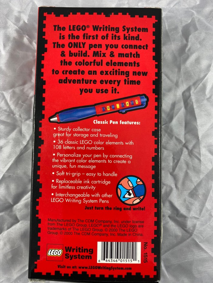 LEGO Writing System “Classic” ballpoint pen (New in box) | fountain pen ...